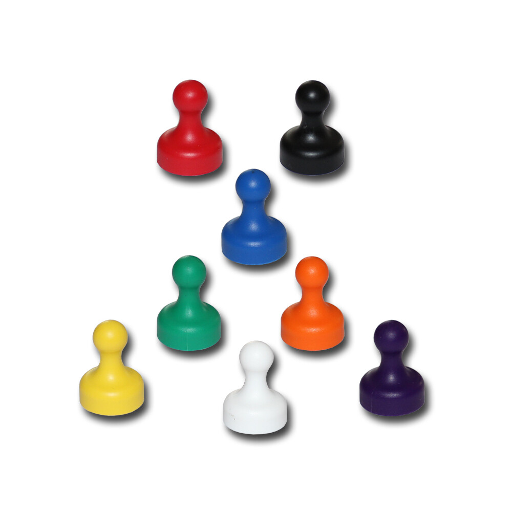 Pinnwand Kegelmagnete Ø19x25 mm Neodym - bunt Kühlschrankmagnete