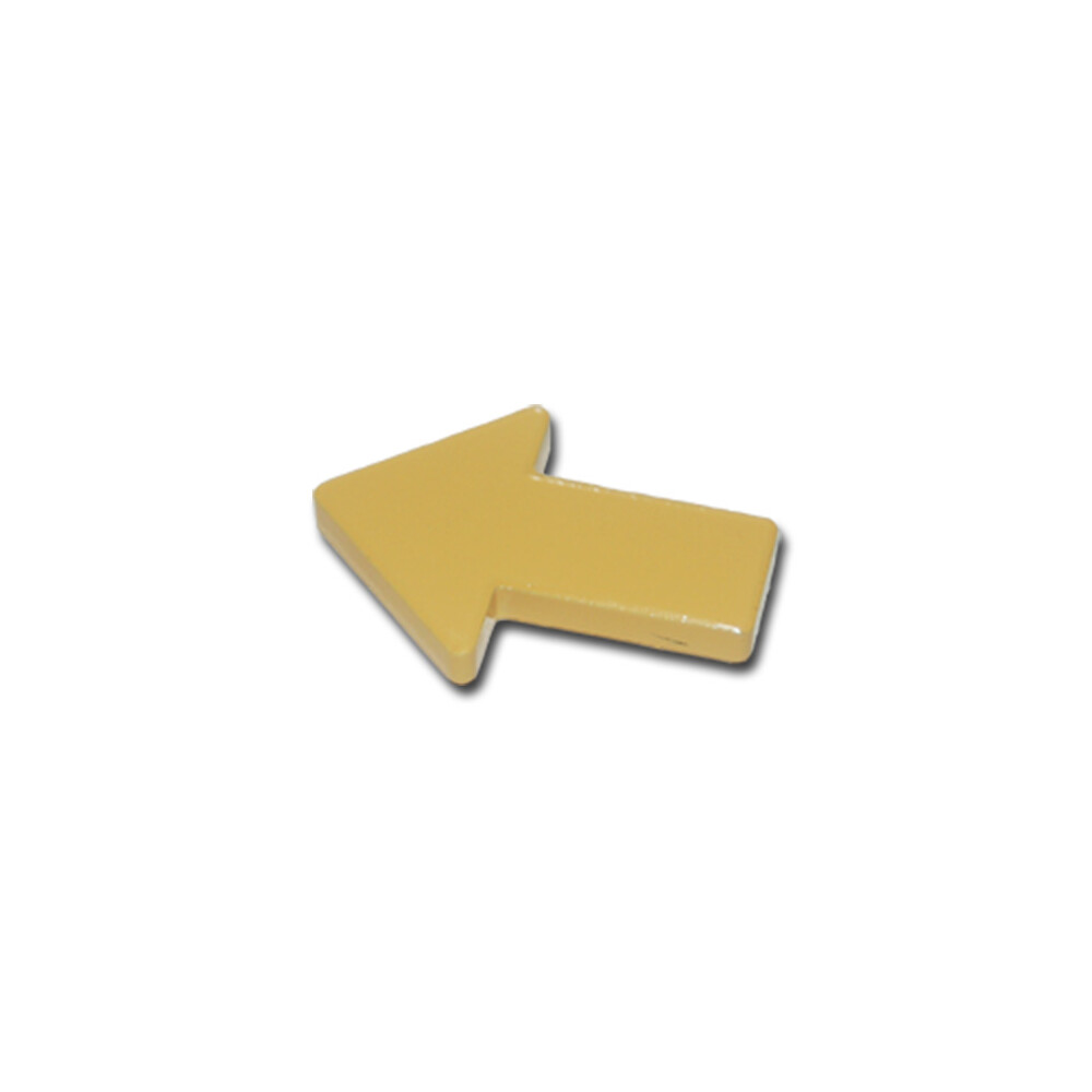 Pfeil Magnete Ferrit 44 mm Gelb Hinweismagnete Kühlschrank